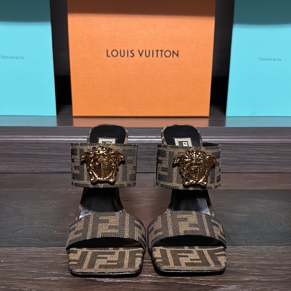 Versace | Shoes | Brand New Fendace Mules | Poshmark